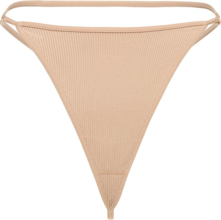 ANDREADAMO Ribbed Jersey String Thong - ShopStyle