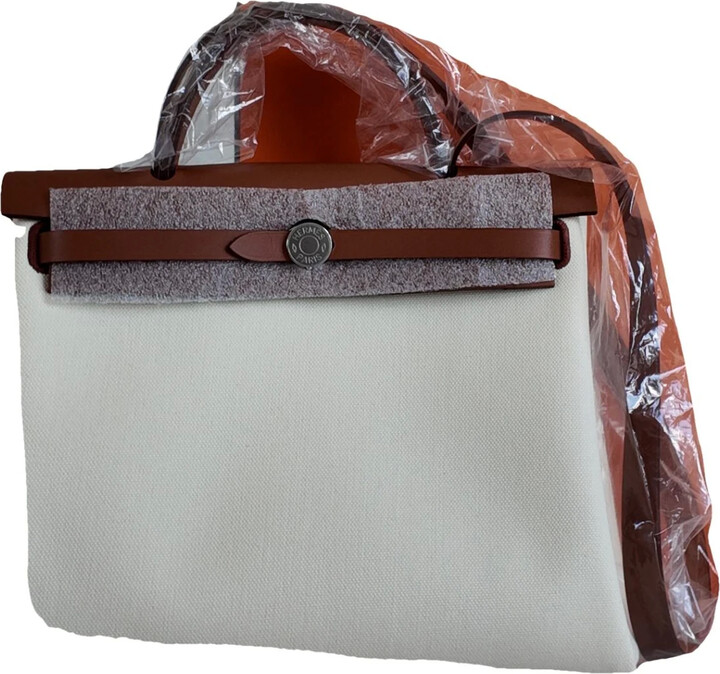 Hermes Herbag cloth handbag - ShopStyle Shoulder Bags