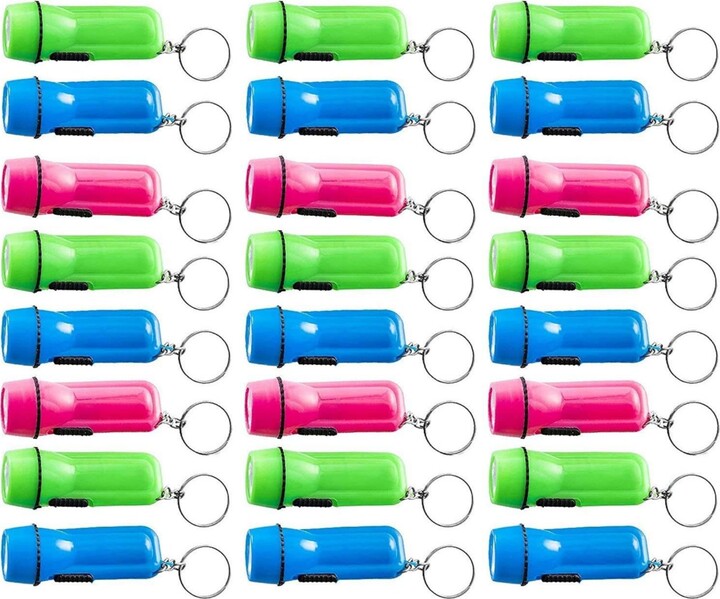 Everything You Need Kicko Mini Flashlight Keychain - 24 Pack - Assorted ...