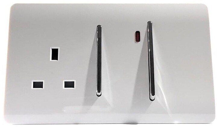Trendiswitch 13Amp Cooker Switch & Socket Std White - ShopStyle Home