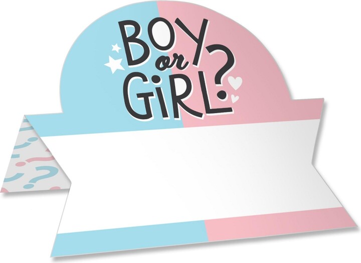 Big Dot of Happiness Baby Gender Reveal - Team Boy or Girl Party Tent ...