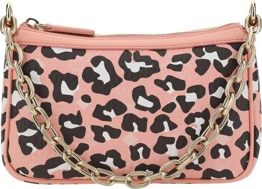 MCM Leopard Printed Chain-Linked Mini Shoulder Bag - ShopStyle
