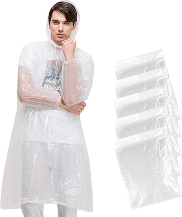 XCOZU Disposable Rain Poncho Waterproof - ShopStyle Outerwear