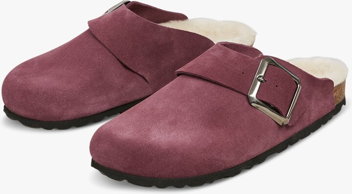 Celtic & Co. Sheepskin Lined Leather Clogs - ShopStyle