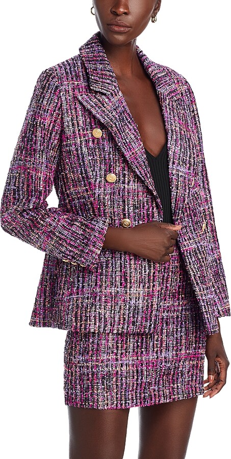 Aqua Tweed Cutaway Blazer - Exclusive - ShopStyle Jackets