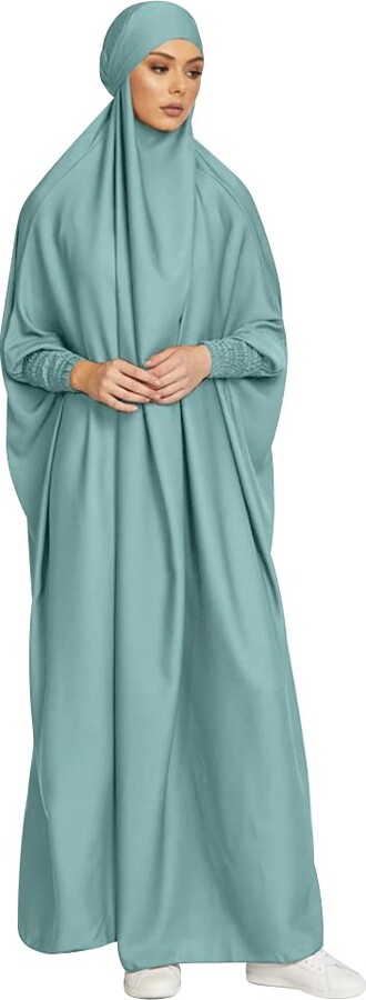 IBTOM CASTLE Muslim Women Dress for Women One-Piece Prayer Dress ...