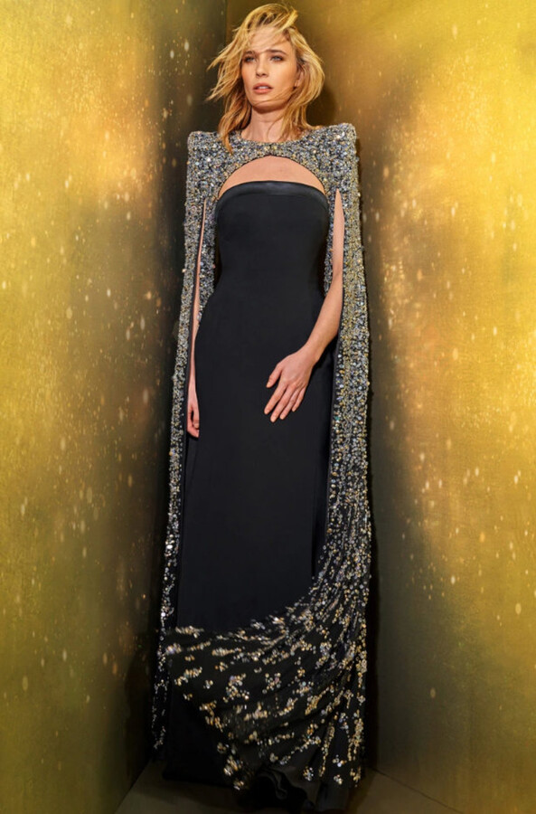 Jenny Packham Dorothy Gown with Marlene Cape - ShopStyle Evening Dresses