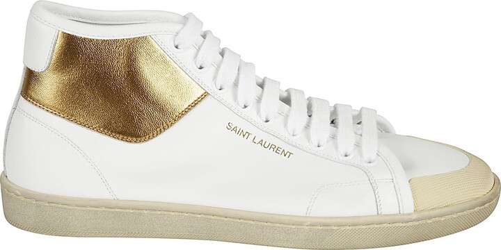 Saint Laurent Sl/39 Mid Top Sneakers - ShopStyle