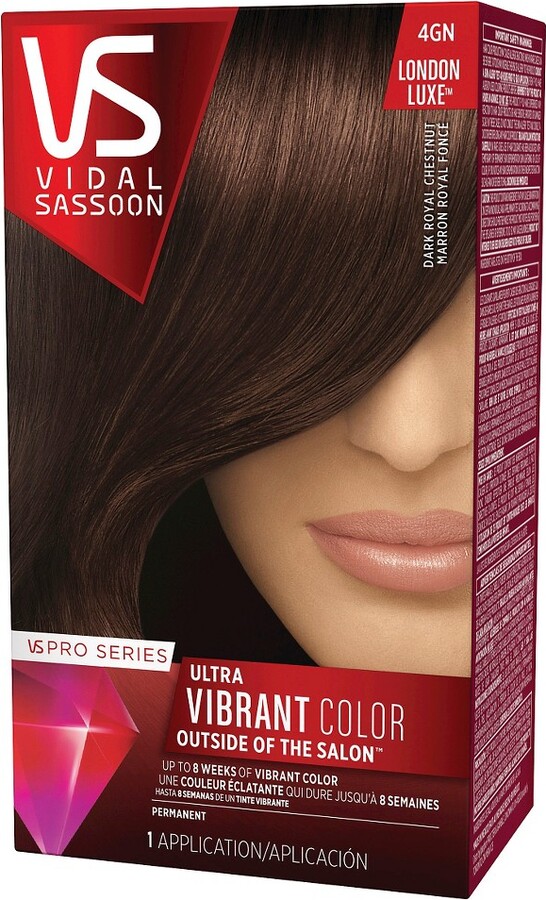 Vidal Sassoon Pro Series Permanent Hair Color - 3.7 fl oz - 4GN Dark ...