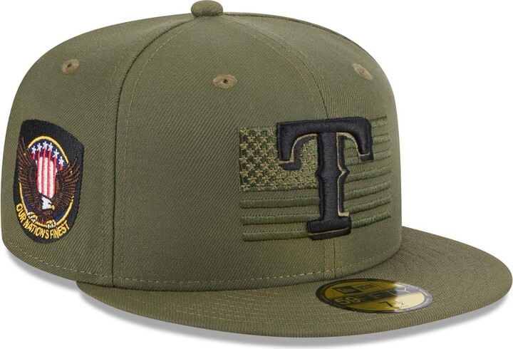 New Era Men's Green Texas Rangers 2023 Armed Forces Day On-Field ...