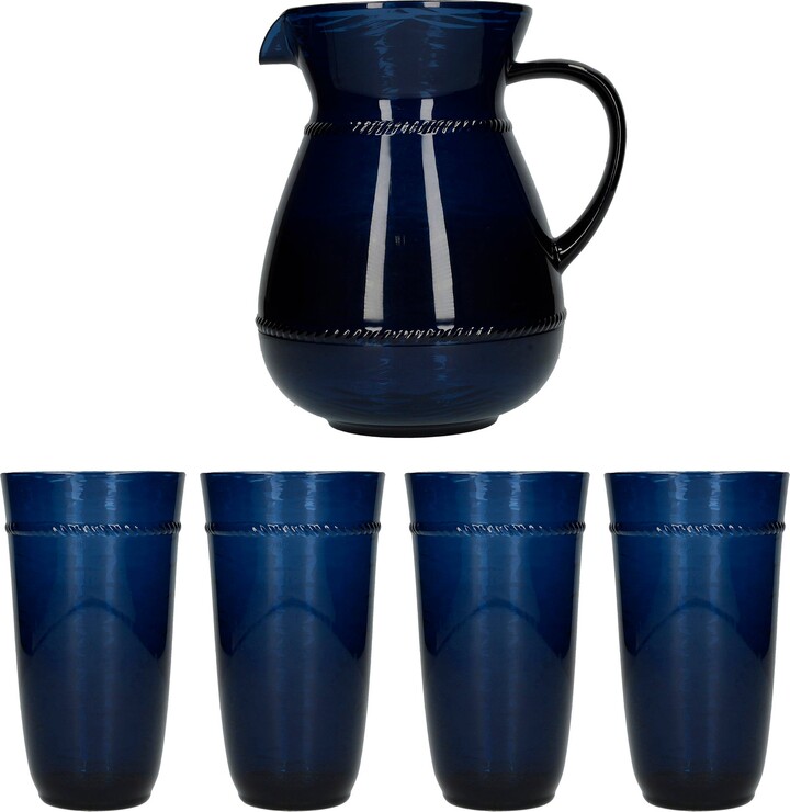Dunelm Mikasa Drift Acrylic Jug and 4 Highball Glasses Blue - ShopStyle ...