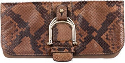 Gucci Python Greenwich Clutch - ShopStyle