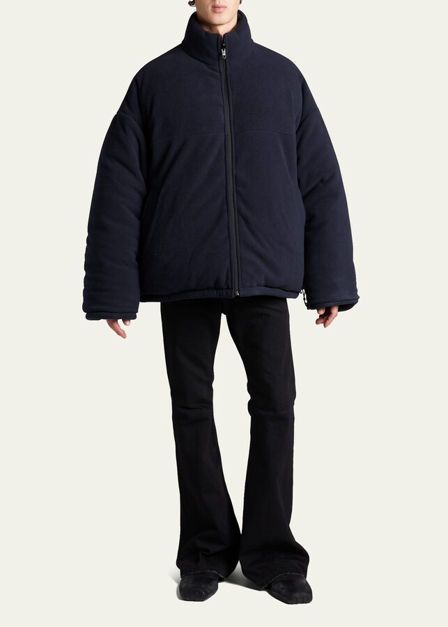 Balenciaga Men's Oversized Reversible Fleece Puffer Jacket - ShopStyle