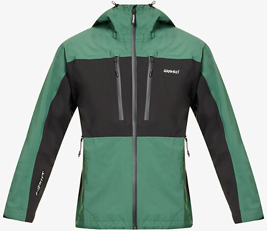 Gramicci Mens Evergreen Pertex Funnel-neck ogo-print Shell Jacket ...