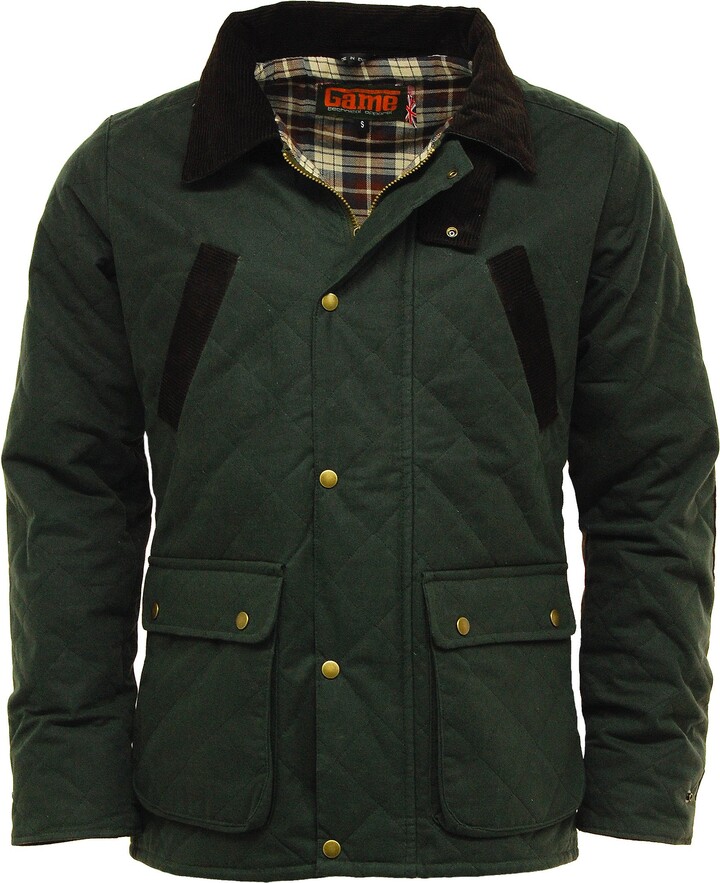 Game Technical Apparel Mens OXFORD British Made Tartan Lined Padded ...