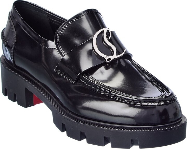 Christian Louboutin CL Moc Lug Leather Loafer - ShopStyle