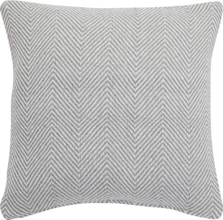 Dunelm Jenson Herringbone Cushion Grey - ShopStyle