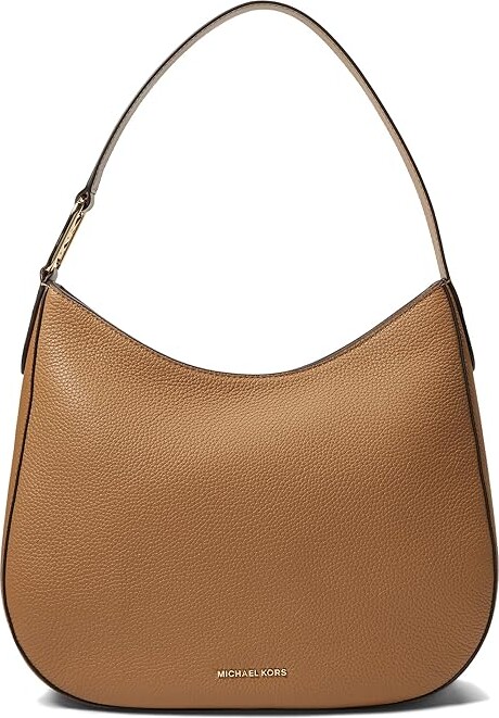 MICHAEL Michael Kors Kensington Large Top Zip Hobo Shoulder (Pale Peanut) Shoulder Handbags ...