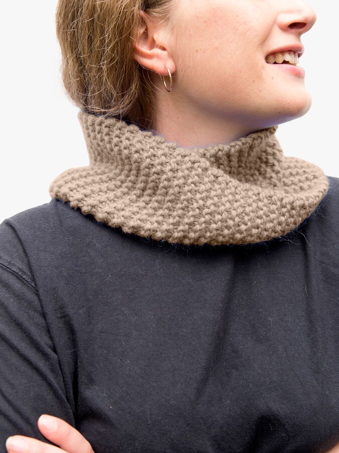 Wool And The Gang Lana Snood Knitting Pattern, Sahara - ShopStyle ...
