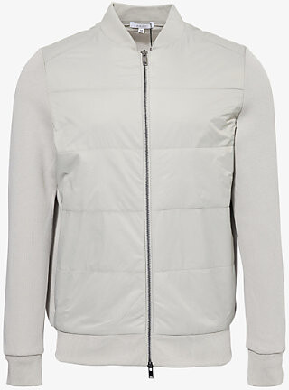 Arne Mens Stone Hybrid Padded Woven Bomber Jacket S - ShopStyle