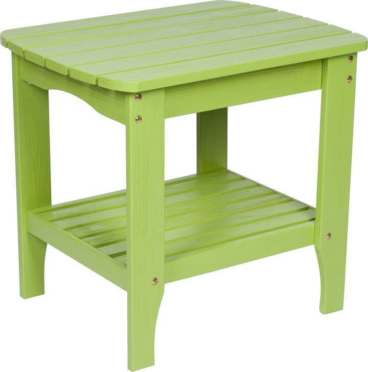 Porch & Den Shine Hydro Tex 24" Cedar Wood Rectangular Table - ShopStyle