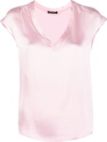 Liu Jo V-Neck Satin Blouse - ShopStyle