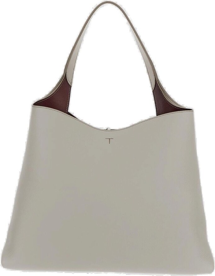 Tod's Timeless Logo Embossed Tote Bag - ShopStyle