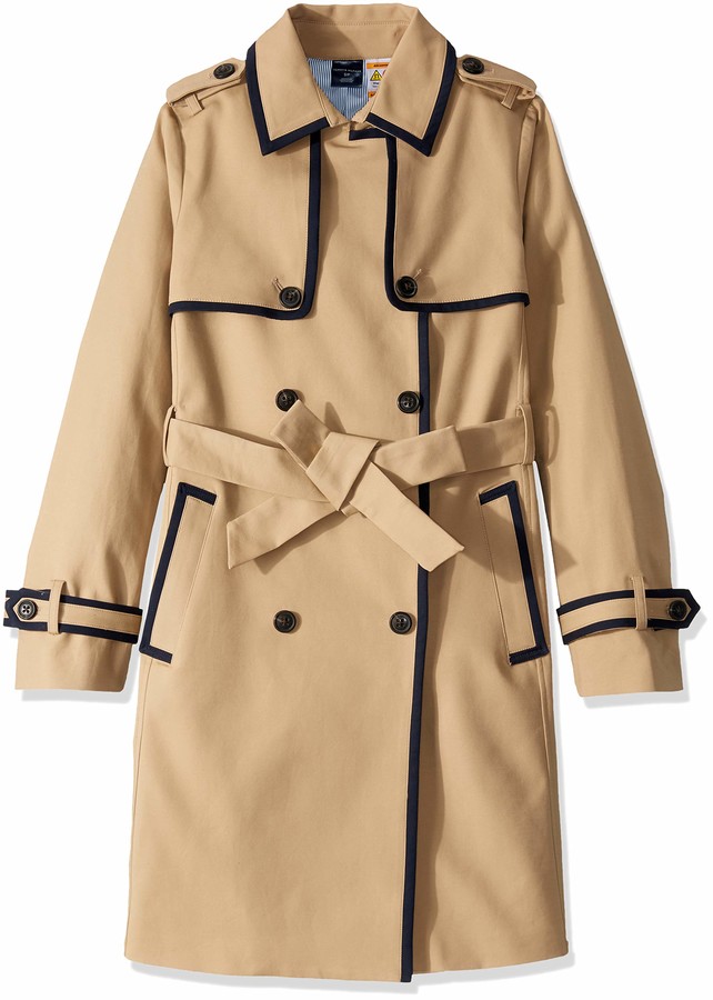 Tommy Hilfiger Women's Adaptive Long Trench with a Velcro Brand Closure ...