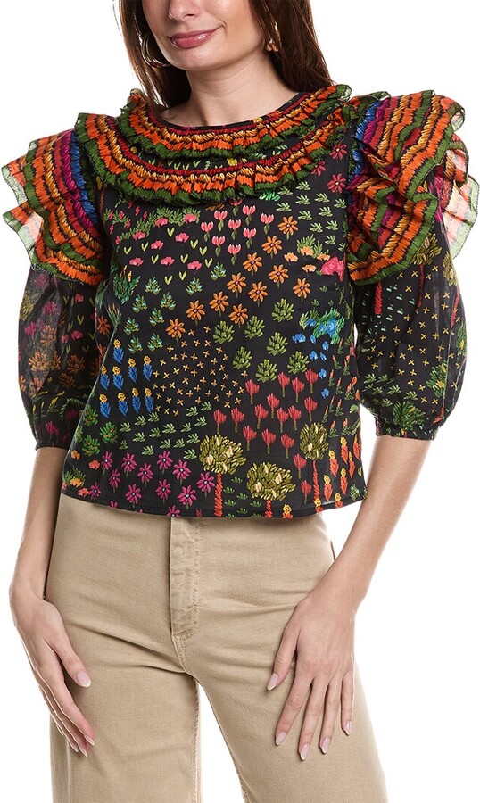 Farm Rio Fruit Garden Blouse - ShopStyle