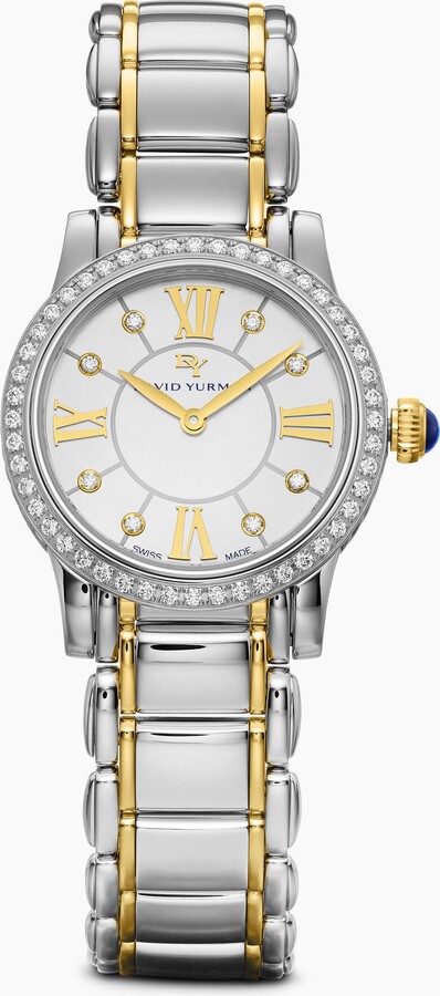 David Yurman Classic Quartz Watch in Stainless Steel with 18K Yellow ...