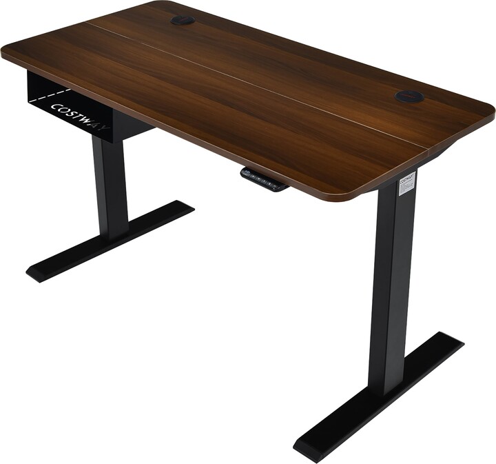 Electric Height Adjustable Sit to Stand Desk w Control Panel USB Port ...