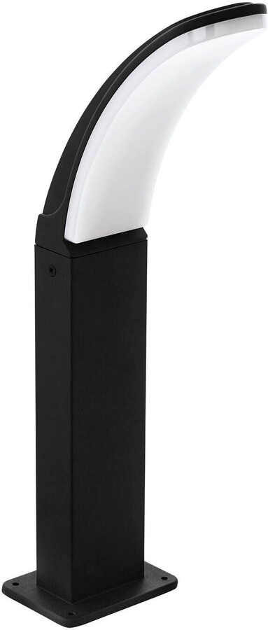 Loops IP44 Outdoor Pedestal Light Black Aluminium 11W Built in LED Wall ...