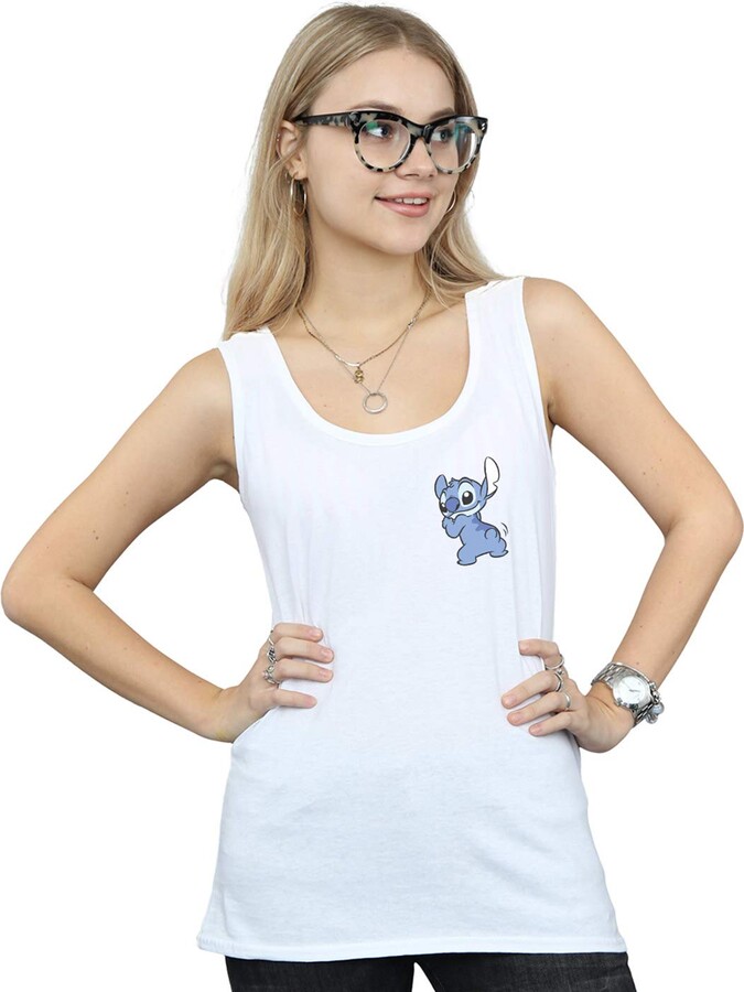 Absolute Cult Disney Women's Lilo and Stitch Stitch Backside Breast ...