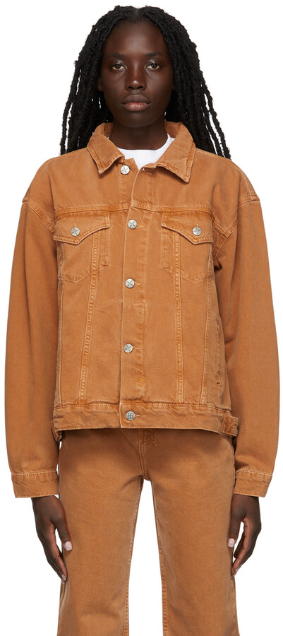 Ksubi Tan Oversized Denim Jacket - ShopStyle