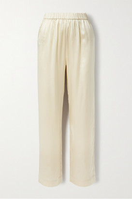 Ivory Pants Satin | Shop the world’s largest collection of fashion ...