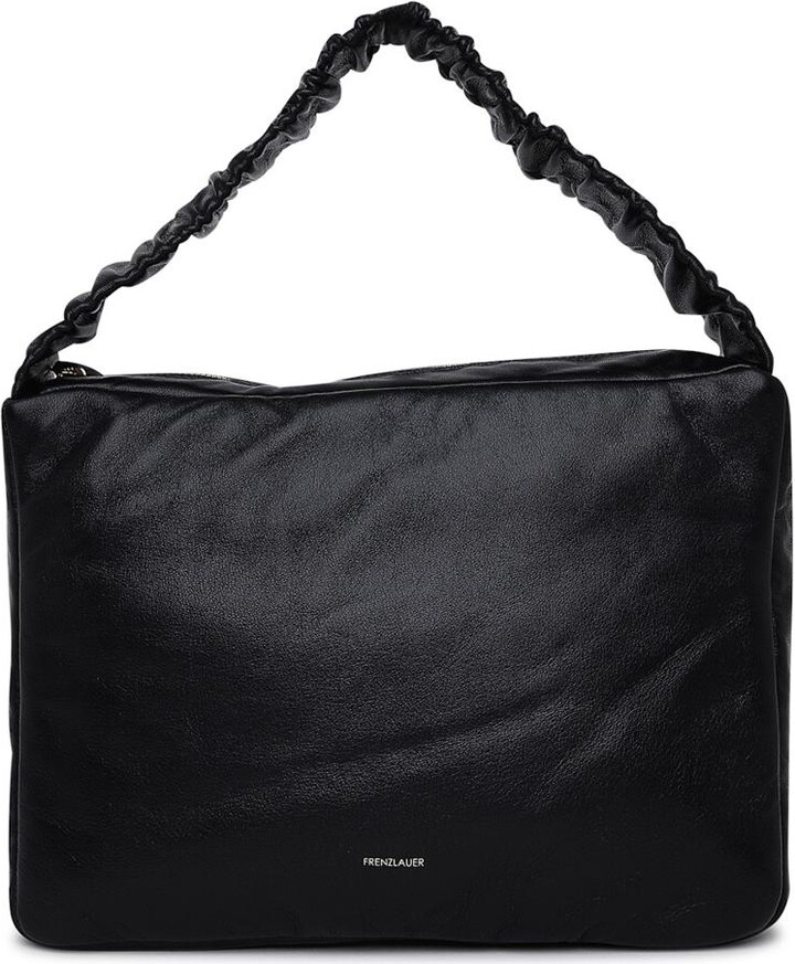 Frenzlauer Black Leather Flyer Crispy Bag - ShopStyle