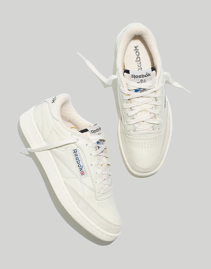 Madewell Reebok® Club C 85 Vintage Split Logo Sneakers - ShopStyle
