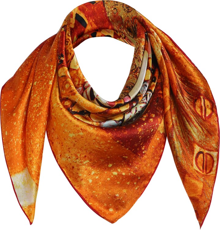 STARWHISPER 100% Pure Mulberry Silk Square Scarf 35''x35" - 14MM Hand ...