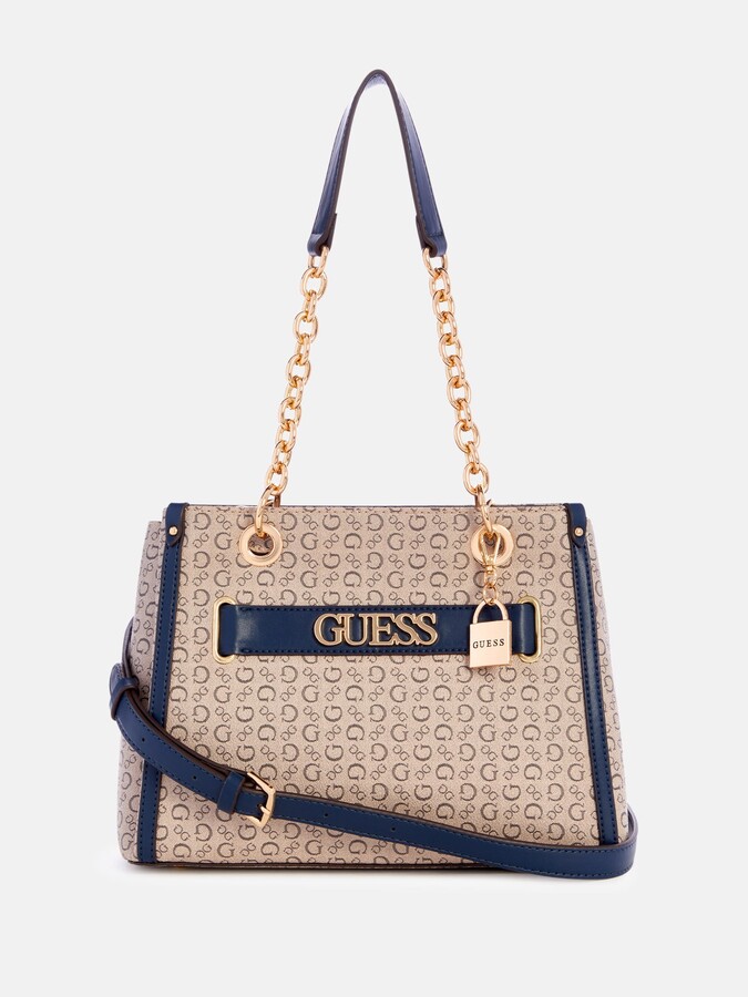 Guess Factory Creswell Logo Satchel - ShopStyle
