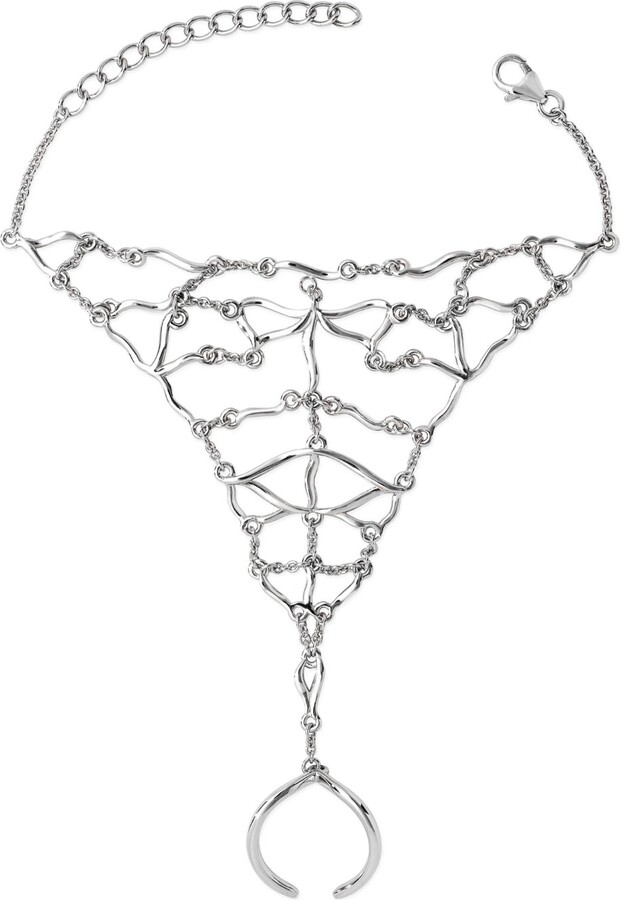 Lucy Quartermaine Women's Silver Elements Hand Chain - ShopStyle Jewellery