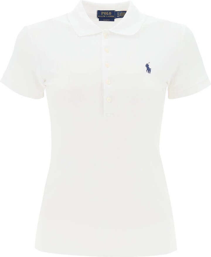 Polo Ralph Lauren Slim Fit Five Button Polo Shirt - ShopStyle Tops