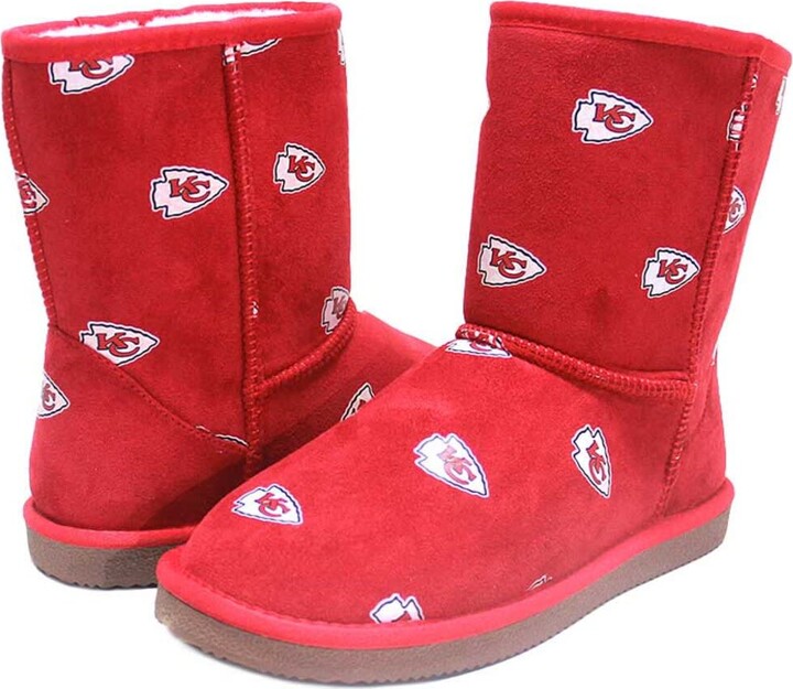 Women's Cuce Red Kansas City Chiefs Allover Logo Boots - ShopStyle