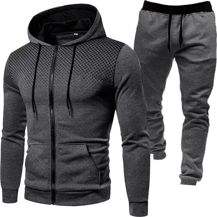 Blandoom 2 Pcs Men's Sportswear Tracksuit Chic Trapstar Tracksuit ...