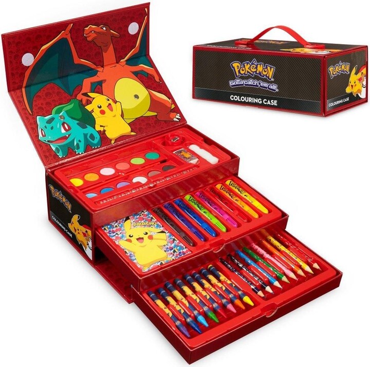 Pokemon Colouring Case 52 Pcs Art Case - ShopStyle