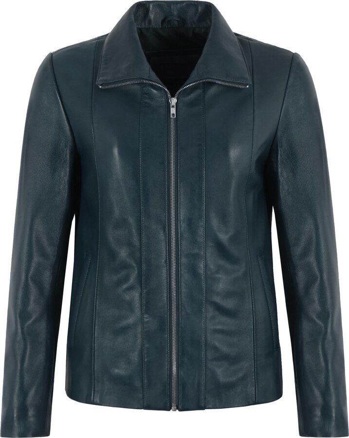 Smart Range Leather Women's Leather Jacket Regular Fit Lambskin Tops ...
