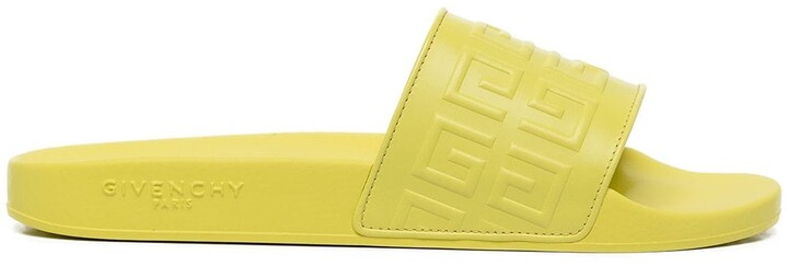 Givenchy 4G embossed slides - ShopStyle Flip Flop Sandals