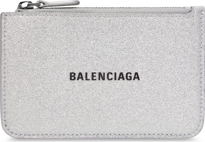 Balenciaga Cash Large Long Coin And Card Holder In Sparkling Fabric ...