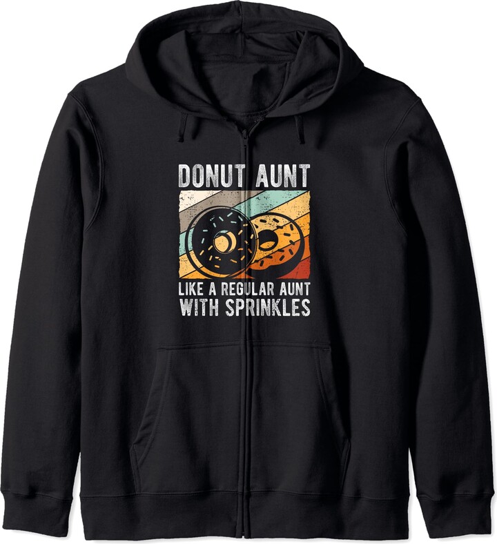Donut Fun Aunt Doughnut Gift Apparel Design Donut Aunt LIKE A REGULAR Aunt WITH SPRINKLES Donut ...