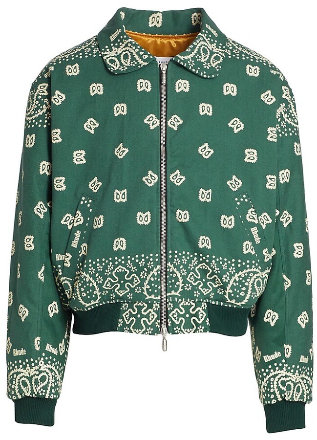 Rhude Bandana Bomber Jacket - ShopStyle