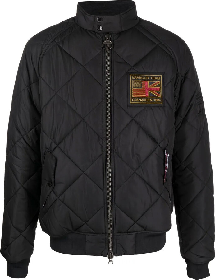 Barbour Logo-Patch Quilted Jacket - ShopStyle Down & Puffer Coats